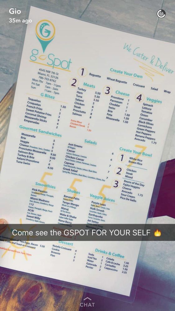 The G Spot, Miami - Menu, Reviews (49), Photos - Restaurantji