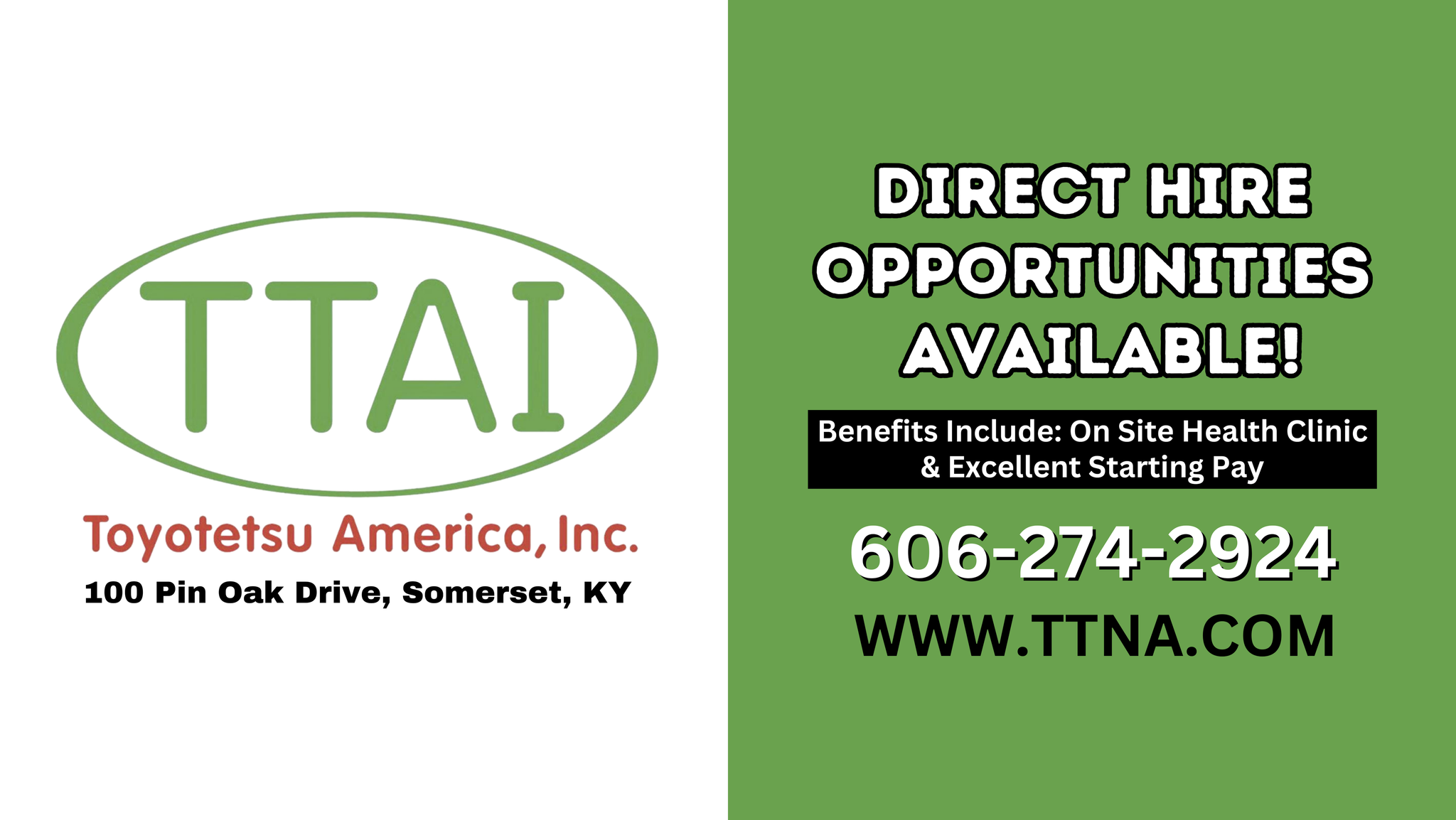 TOYOTETSU AMERICA, INC. (TTAI) - Somerset KY - Hours, Directions ...