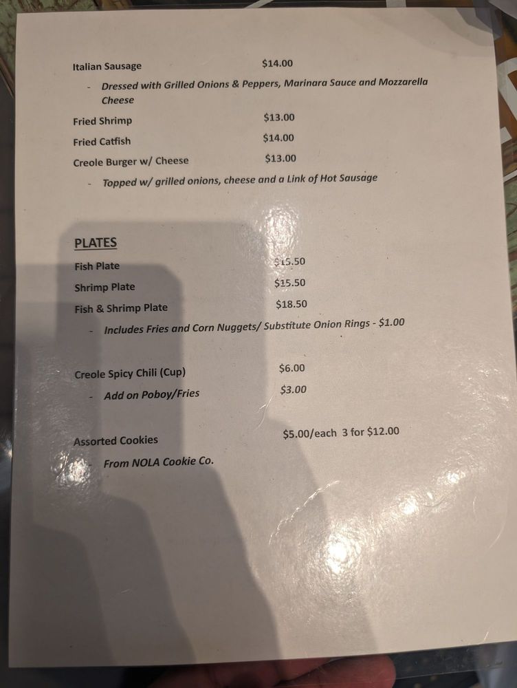 Vaucresson’s Creole Cafe & Deli, New Orleans - Menu, Reviews (74 ...