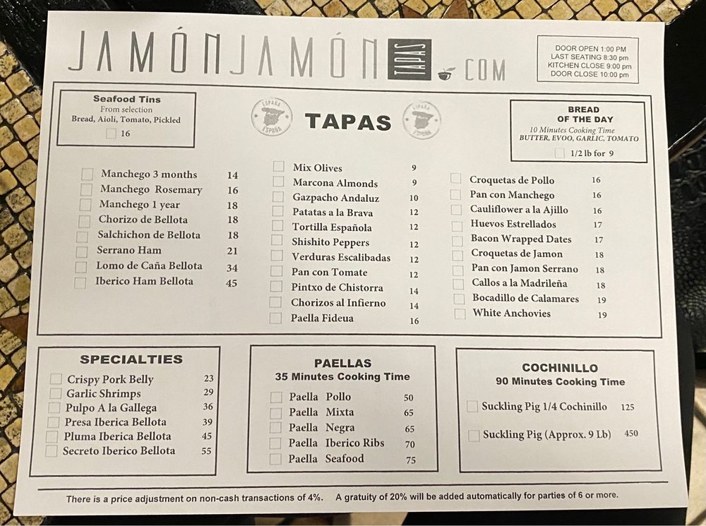 JAMÓN JAMÓN, Henderson - Menu, Reviews (257), Photos (67) - Restaurantji