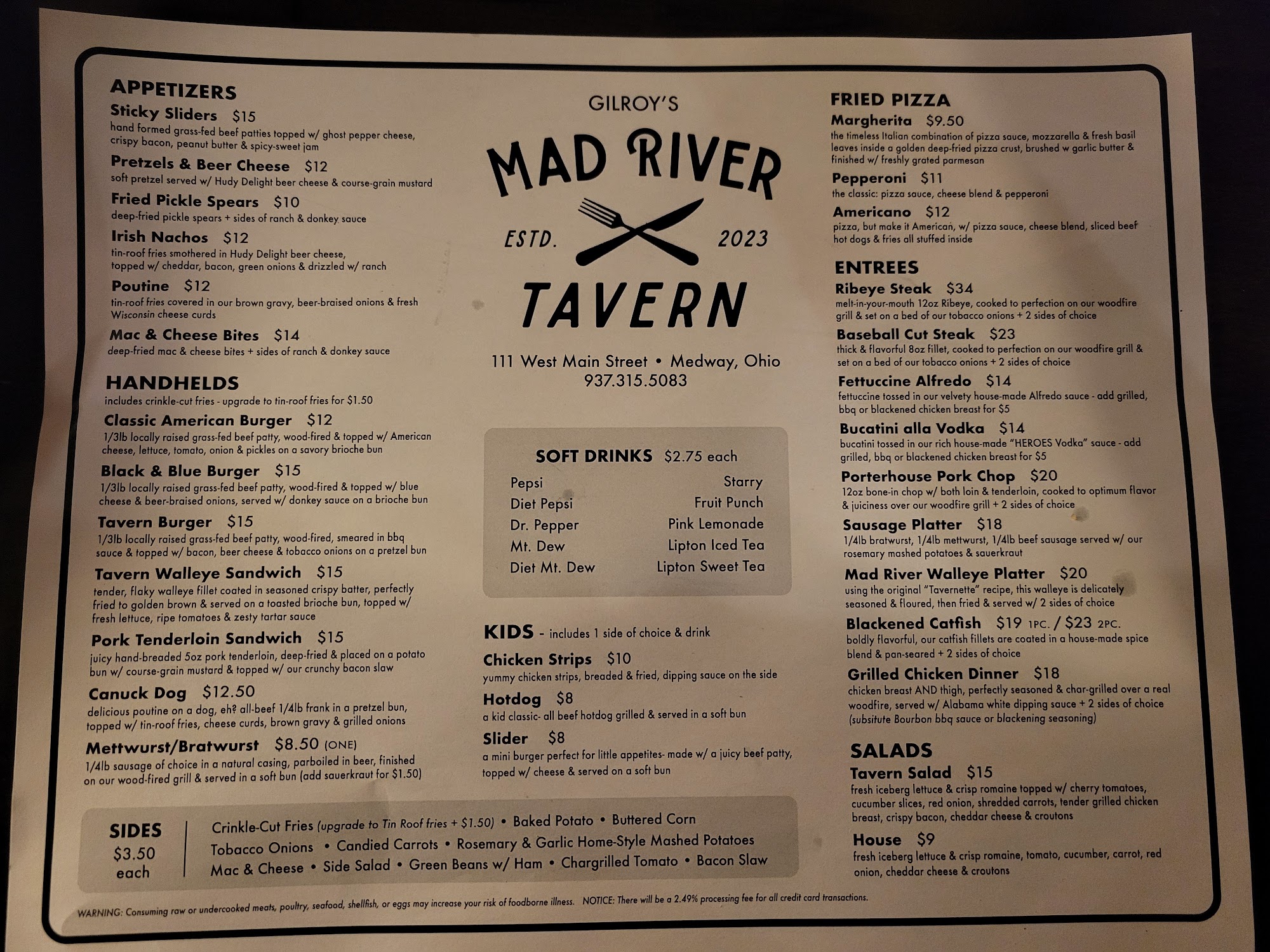 Mad River Tavern, Medway - Menu, Reviews (83), Photos (12) - Restaurantji