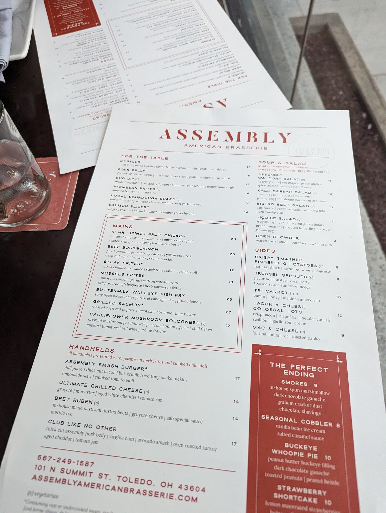 Assembly American Brasserie, Toledo - Menu, Reviews (29), Photos (14 ...