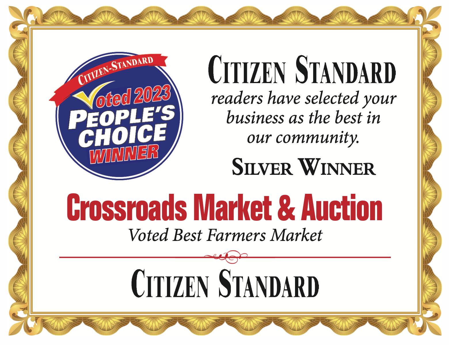 CROSSROADS MARKET & AUCTION - Gratz PA - Hours, Directions, Reviews ...